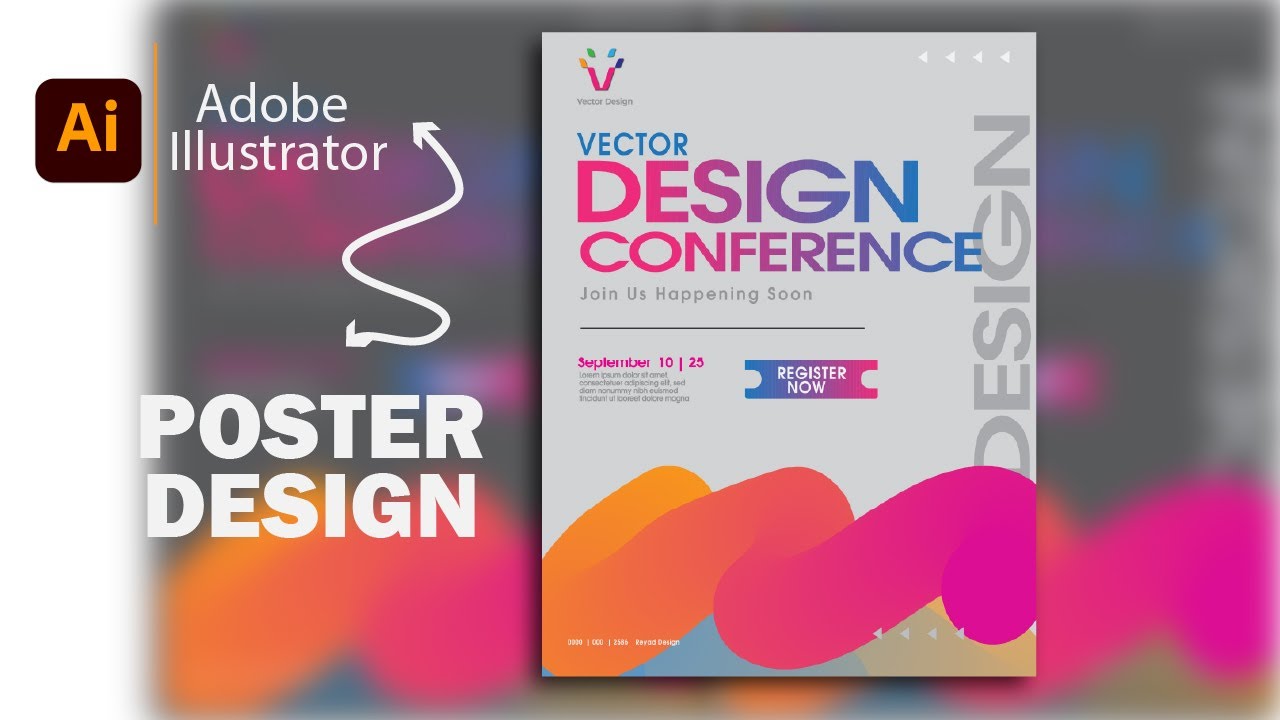 Master Graphic Design: Adobe Illustrator Poster Design Tutorial (Full ...