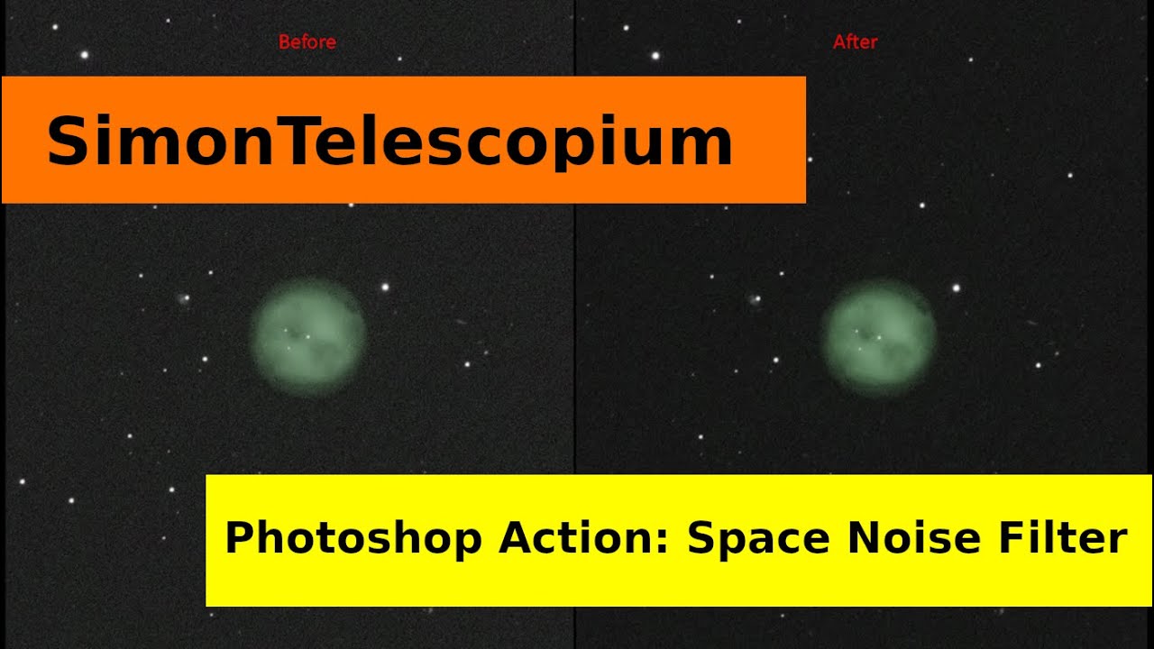 How to reduce 'Space' noise in your Astro-Images - YouTube