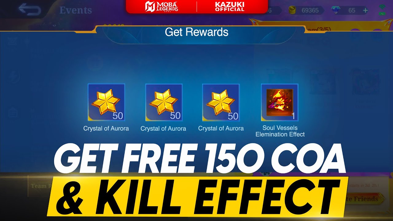 HOW TO GET 150 COA AND ELIMINATION EFFECT FOR FREE! - YouTube