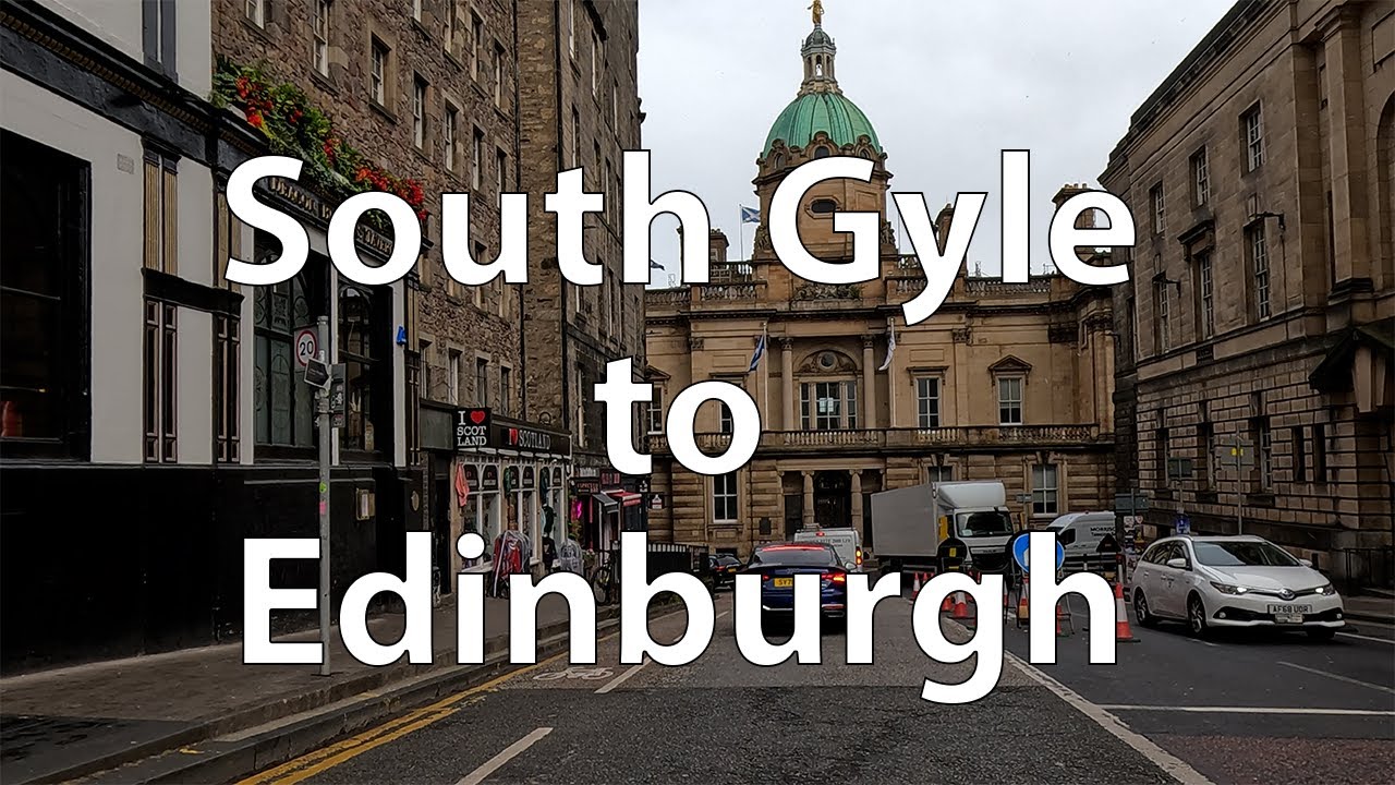 [4K] Driving around Edinburgh - South Gyle to City Centre (UK) - YouTube