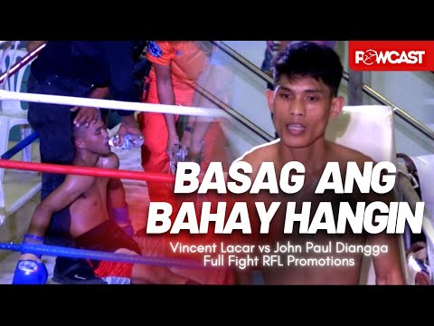Basag ang Bahay Hangin ! Vincent Lacar vs John Paul Diangga Boxing Full ...