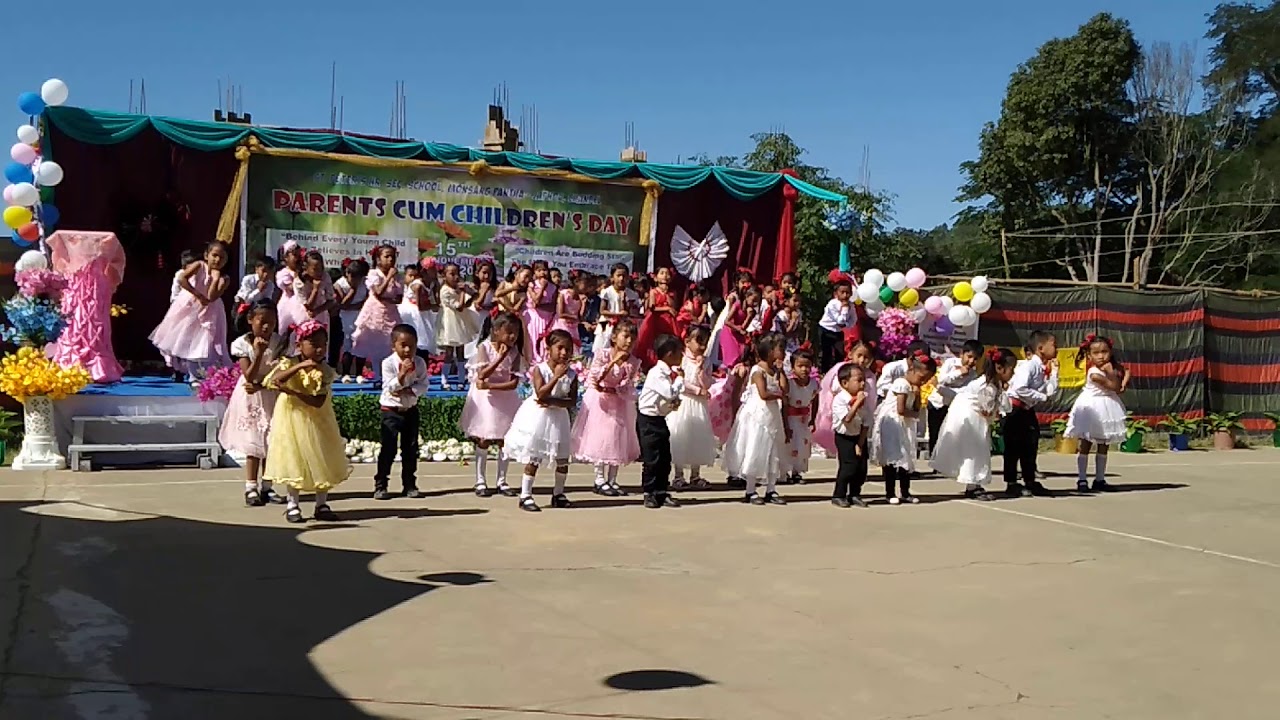 Lovely kids on the stage - Parents Cum Children's Day 2019 - YouTube