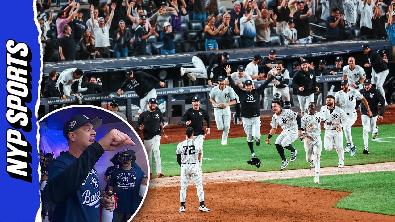 Yankees clinch postseason berth in walk-off fashion - YouTube