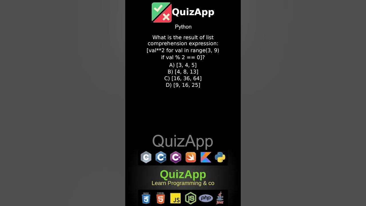 Python What is the result of list comprehension expression val2 for val ...