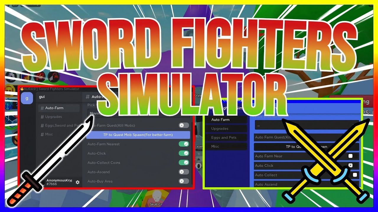 [NEW] Sword Fighters Simulator Script Hack / GUI | AUTO FARM | AND MORE ...