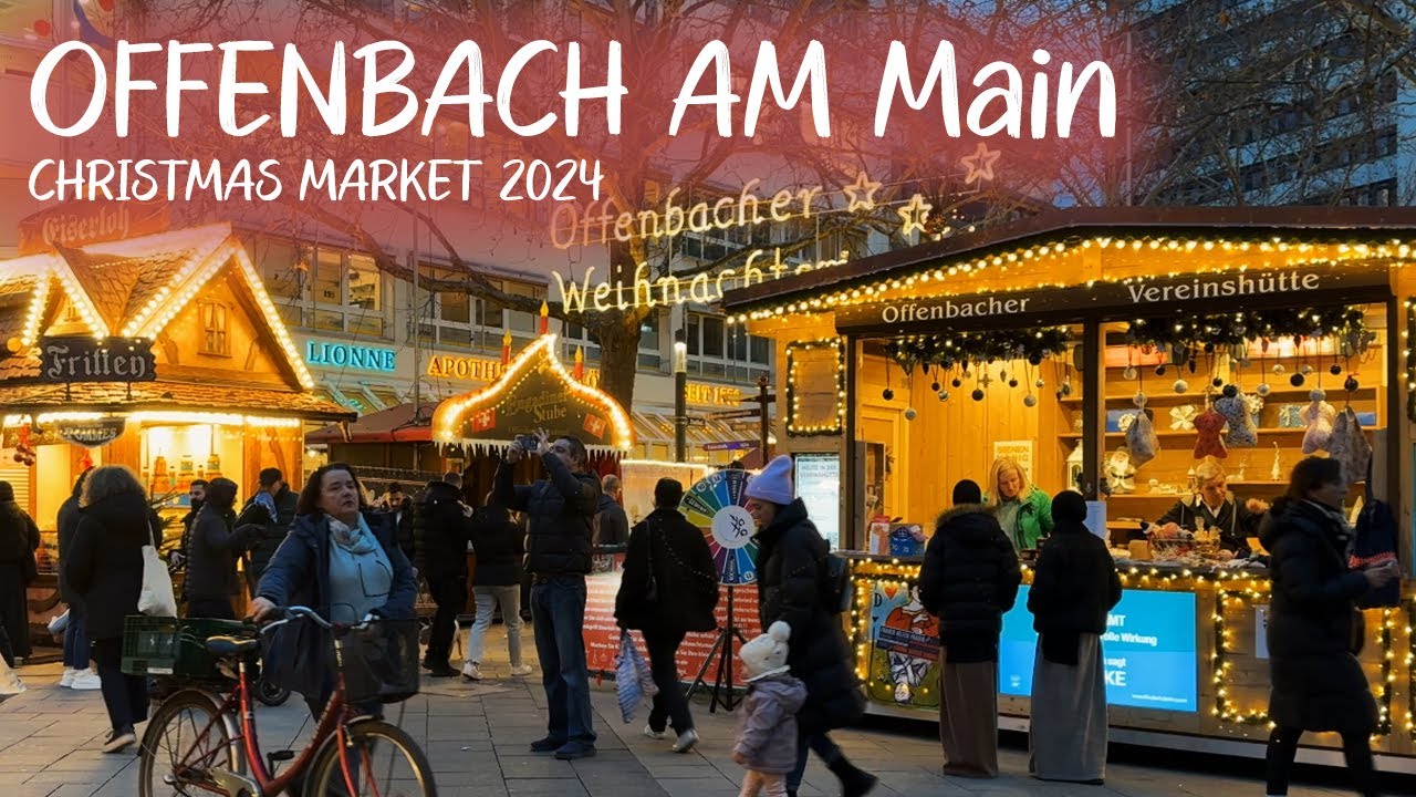 4k Offenbach am Main Christmas Market Walking Tour 2024 ...