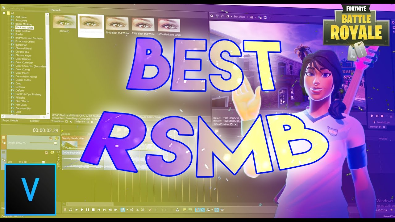 THE BEST RSMB Settings (Sony Vegas Pro 16) | Fortnite Editing Tutorial ...