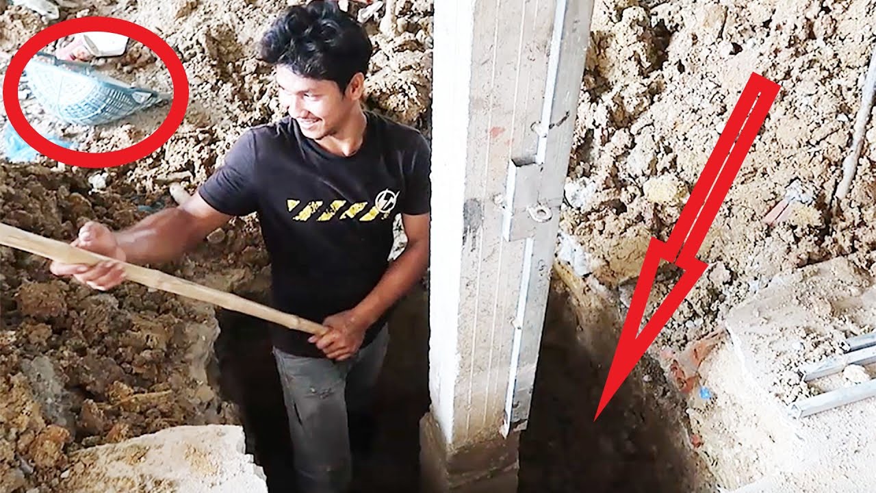creating a pit | Create a toilet and dig a hole. - YouTube