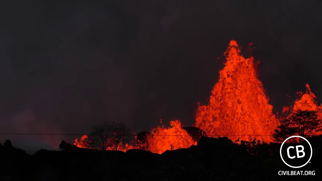 Kilauea Lava Flow Activity In Lower Puna Hawaii May 21, 2018 - YouTube