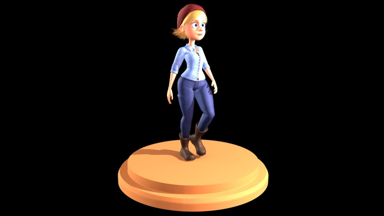 bonnie walk cycle animation - YouTube