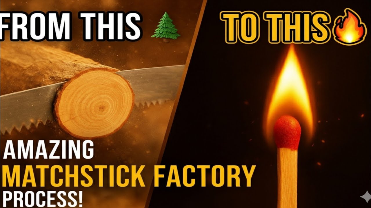 Amazing Process of Match Making | How Matchsticks Are Made Step by Step ...