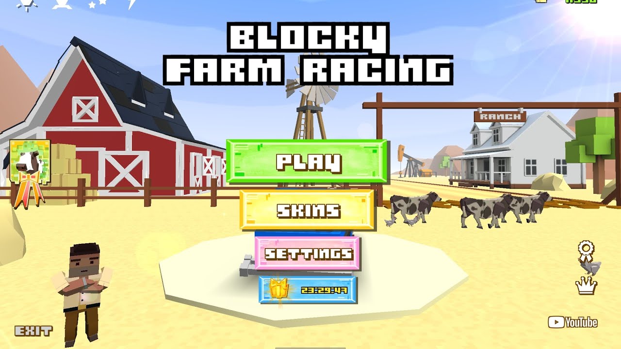 Обзор на игру BLOCKY FARM RACING - YouTube