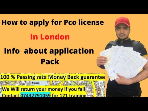 How to apply for PCO in London 2021/Info about application pack - YouTube