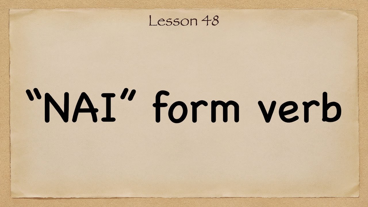 57.【”NAI” form verb】Japanese Lesson48 - YouTube