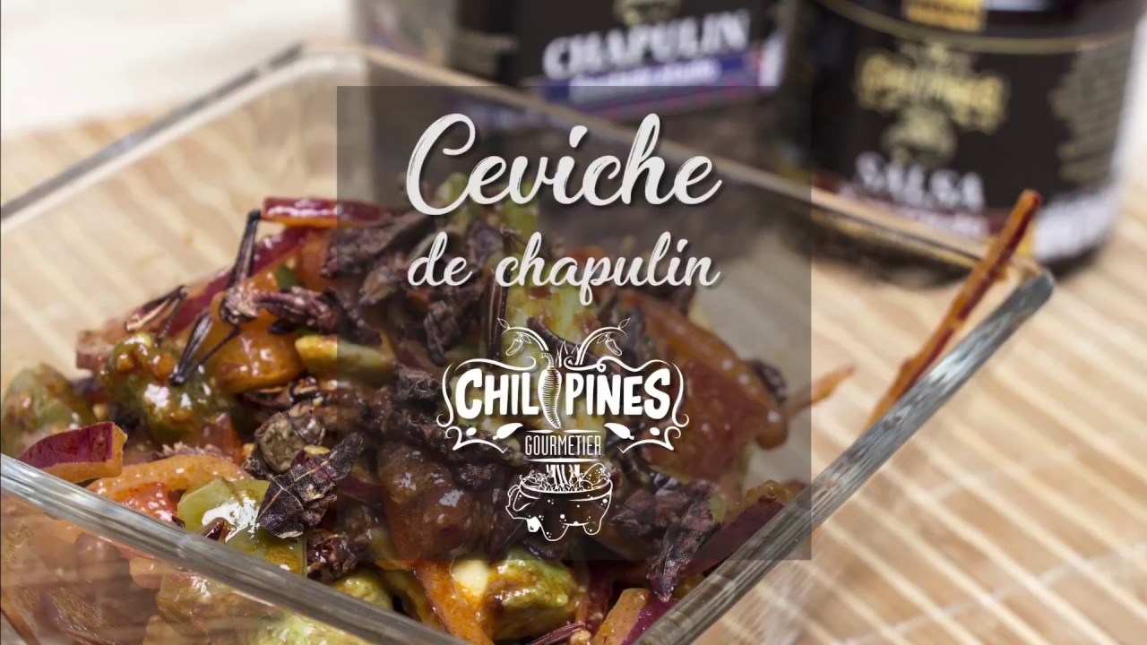 RECETA CHILIPINES CHAPULIN EN CEVICHE - YouTube