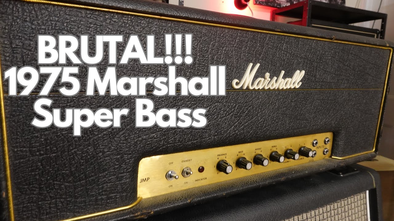BRUTAL!!! Marshall 75 Super Bass - YouTube