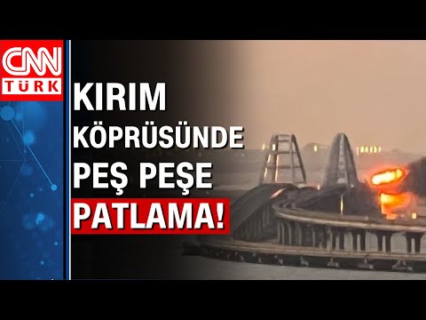 Kırım ve Rusya'yı bağlayan Kerç Köprüsü'ne saldırı! Rus kuvvetleri Kırım'da sıkıştı mı?