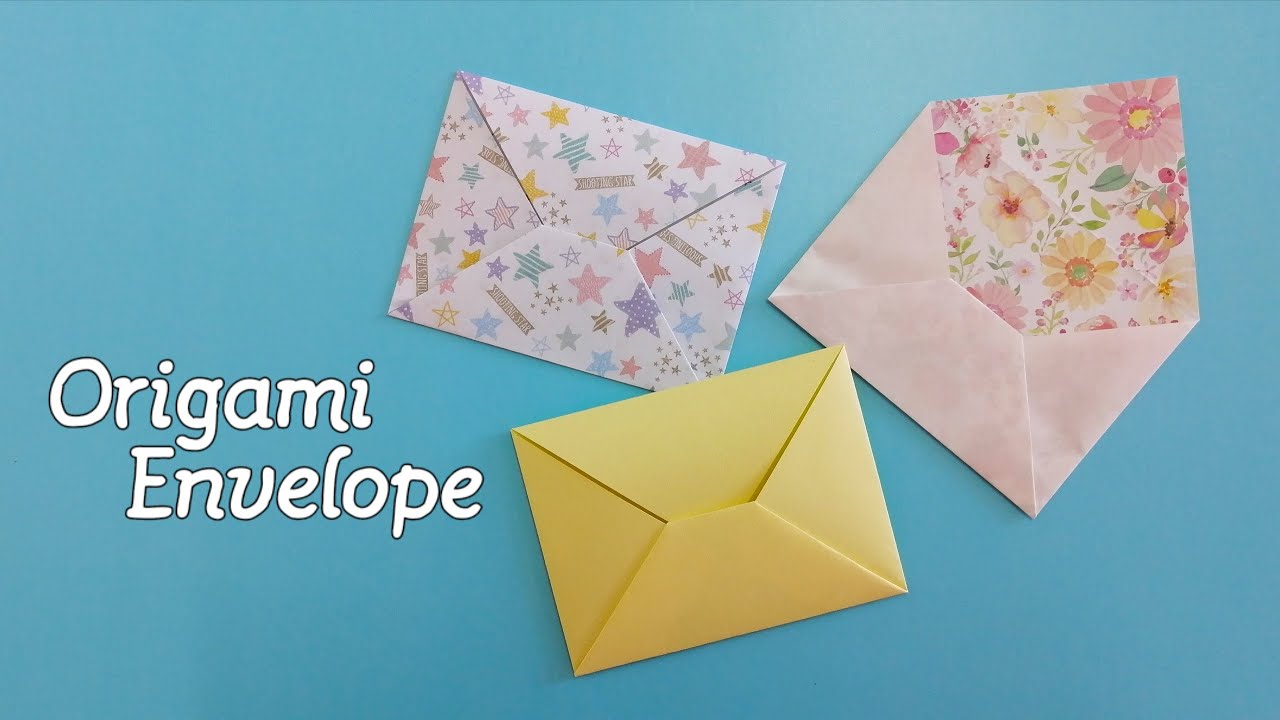 Easy Origami Envelope Tutorial How to fold an Envelope - YouTube