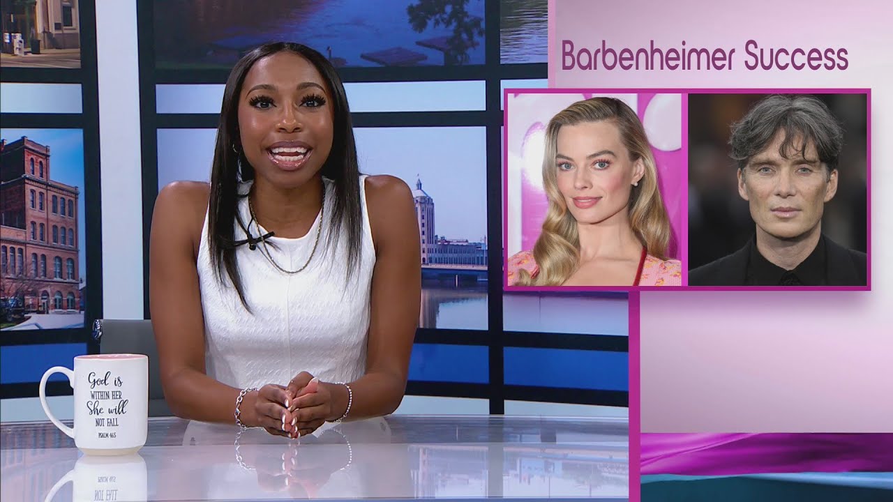 The ‘Barbenheimer’ movie weekend was a smashing success! - YouTube