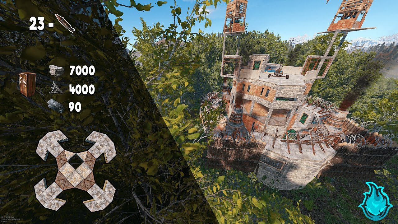 Rust Posty Base Design 2x2 | Дизайн бази Posty 2х2 Solo/Duo/Trio/Quad ...