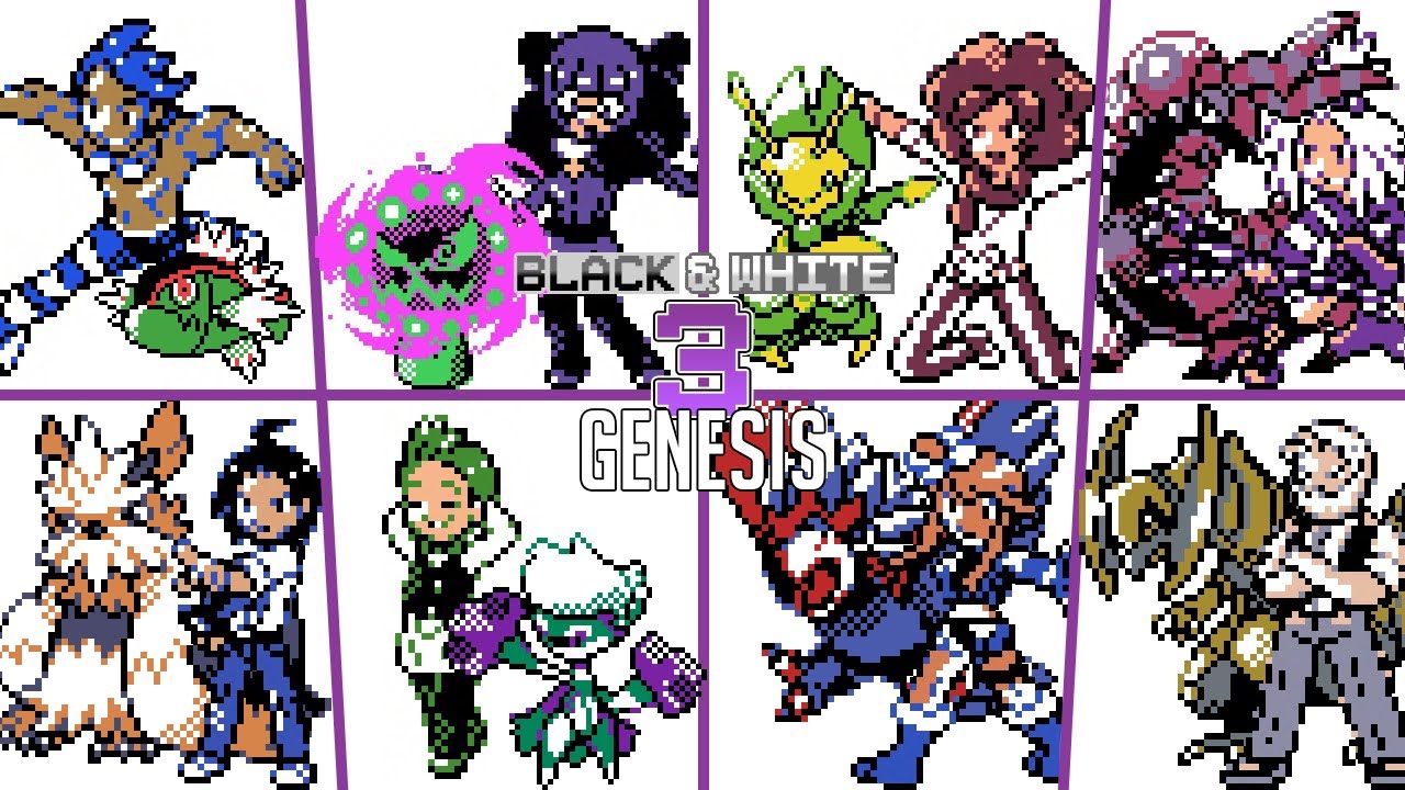 All Gym Leaders | Pokemon Black & White 3: Genesis - YouTube