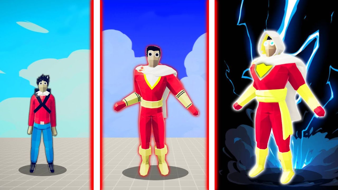 EVOLUTION OF SHAZAM ( DCEU ) | TABS - Totally Accurate Battle Simulator ...