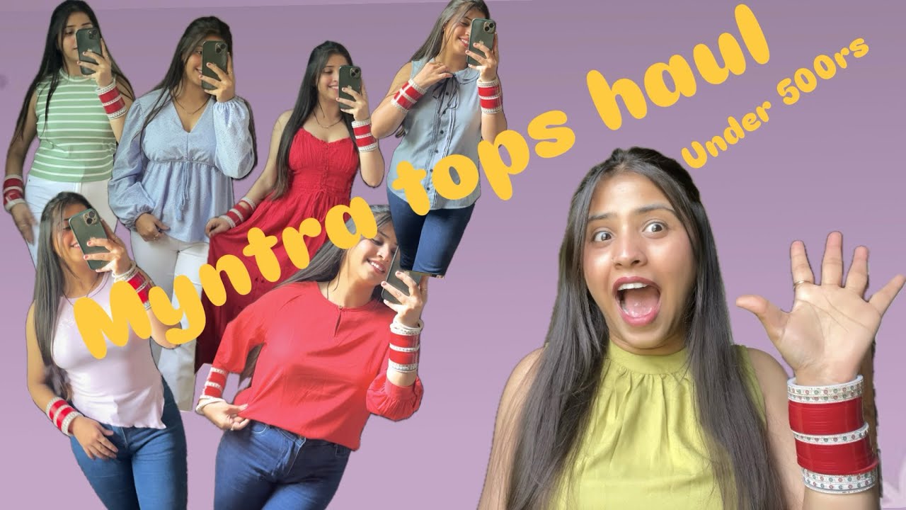 Myntra Affordable Tops Haul | Under 500 | All Style Tops - YouTube