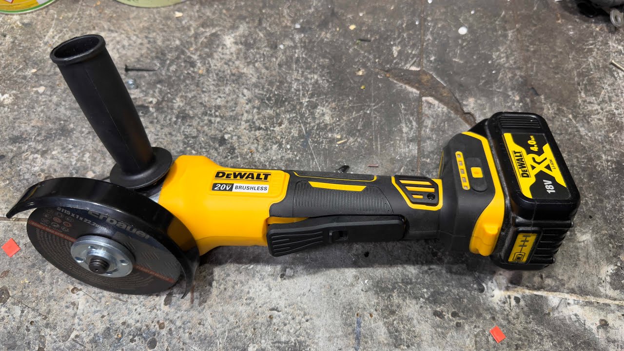 Fake Dewalt angle grinder cordless - YouTube