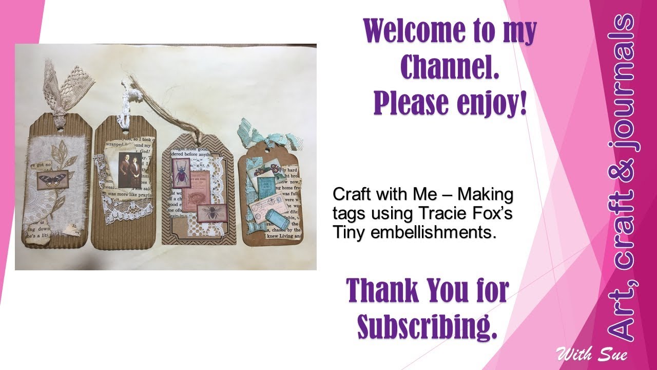 Tags with Tracie Fox's Tiny Embellishments - YouTube