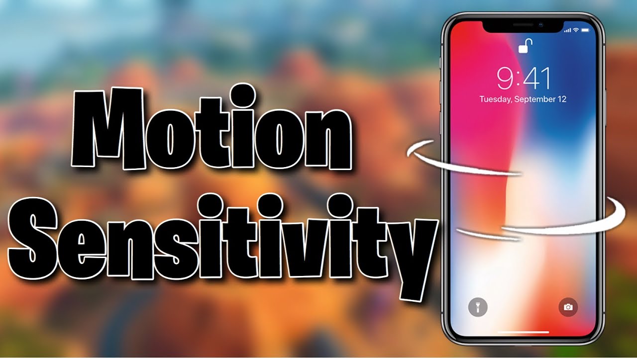 MOTION SENSITIVITY TUTORIAL!! (FORTNITE MOBILE) - YouTube