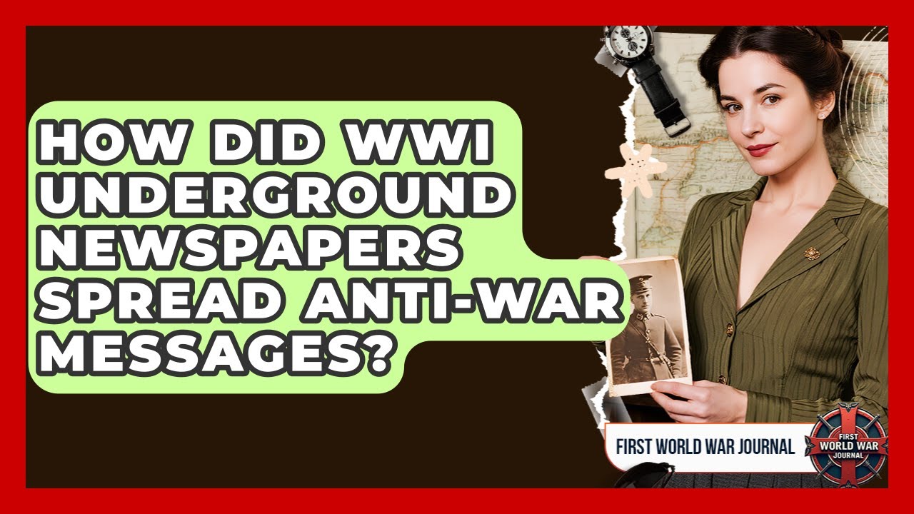 How Did WWI Underground Newspapers Spread Anti-war Messages? - First ...