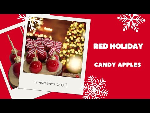 Red Holiday Candy Apples - YouTube