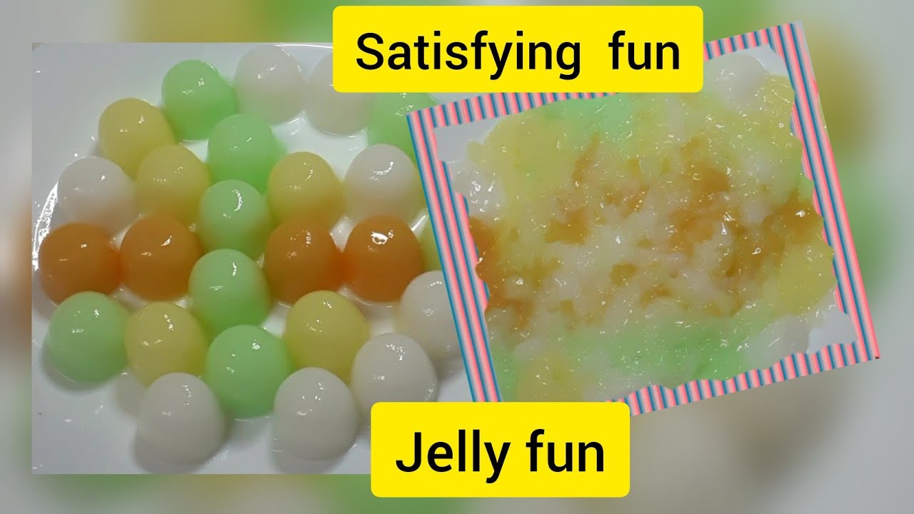 Have fun with jelly; satisfying jelly.. - YouTube