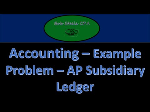 700.30 Accounts payable subsidiary ledger 700 part 1-Accounting ...