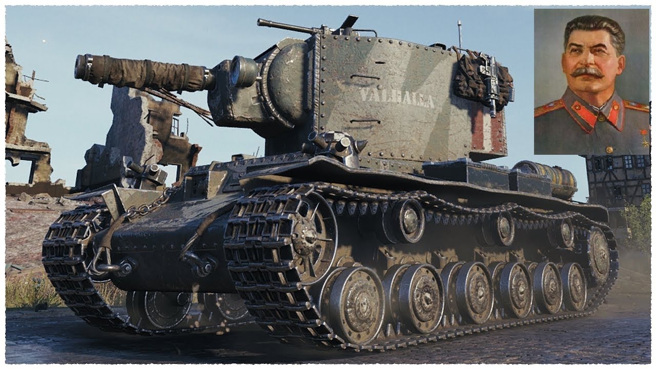 KV2 gameplay stalin guided my shells JKS - YouTube