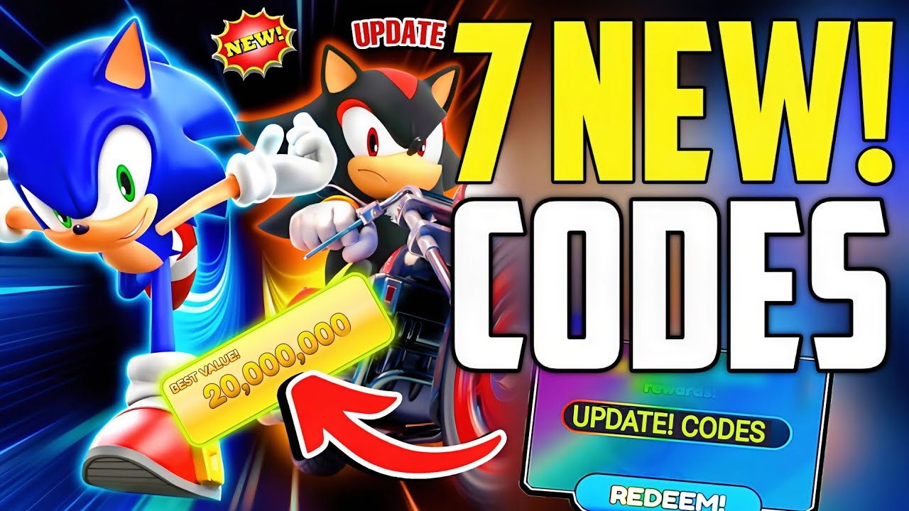 ⚠️[MOTO]🏍️CODES⚠️SONIC SPEED SIMULATOR ROBLOX CODES 2024 - SONIC SPEED ...