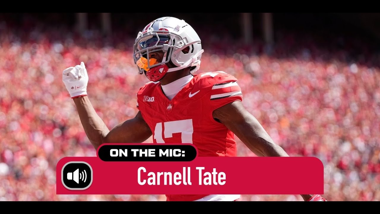 Ohio State's Carnell Tate on his touchdown and offensive improvements ...