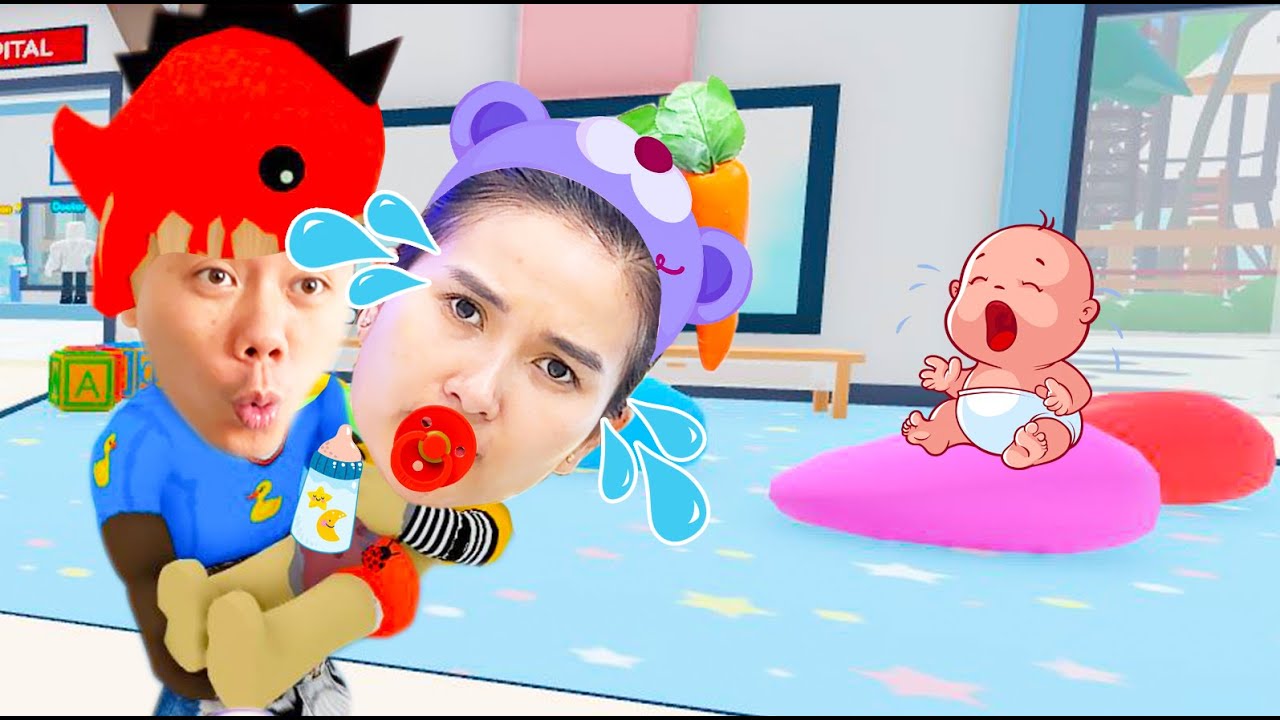 Changcady biến thành em bé, đi nhà trẻ cùng em Cam Cam - YouTube