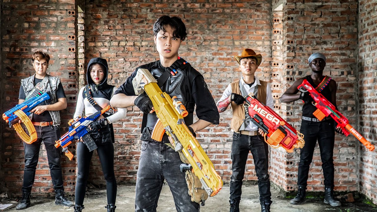 LTT Nerf War : Solo Wild SEAL X Nerf Guns Fight Dr Lee And Female Thug ...