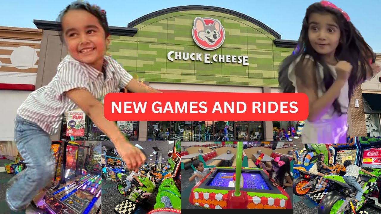 Chuck E Cheese indoor Games and Activities for kids USA. New Games and ...
