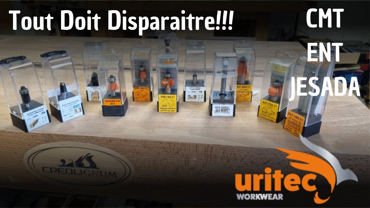 Des fraises de défonceuses à prix IMBATTABLE... www.uritec.fr - YouTube