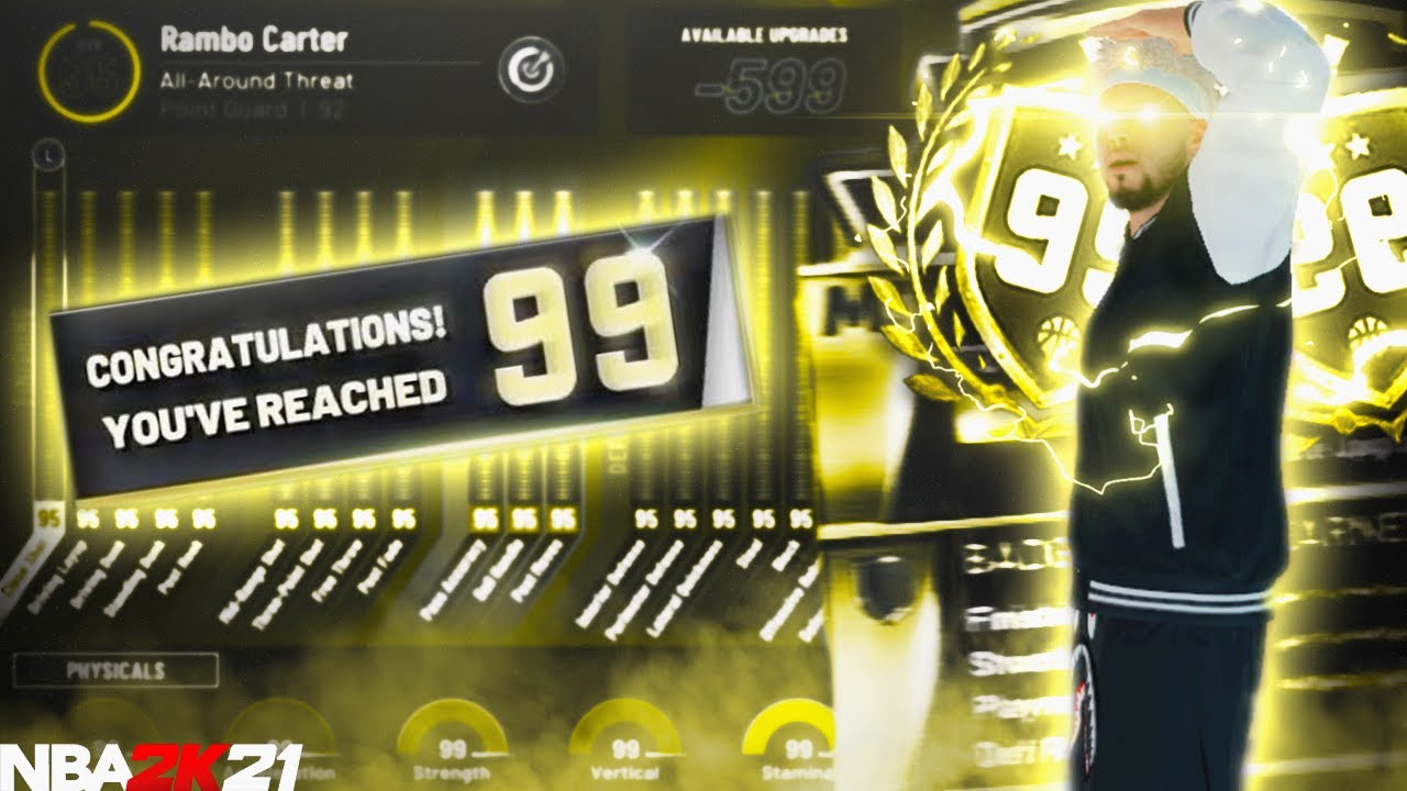 99 OVERALL NBA 2K21! HOW TO HIT 99 OVERALL IN NBA 2K21 IN 24 HRS ...