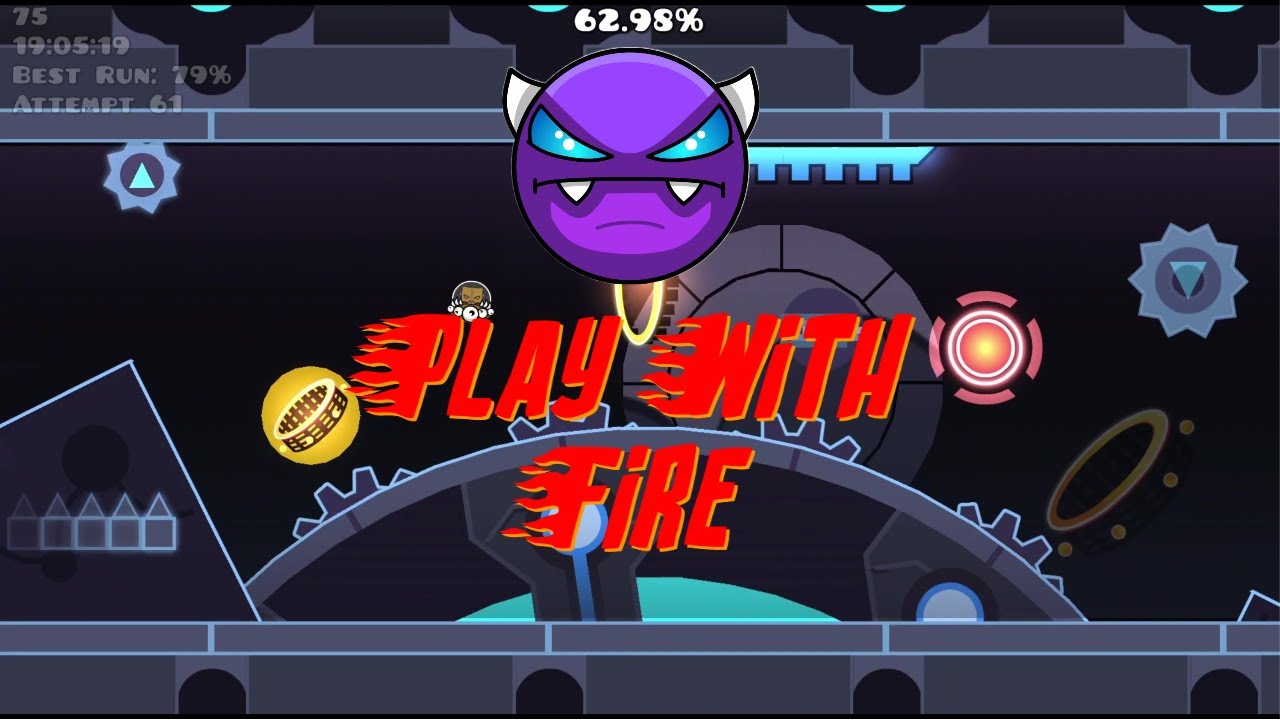 (EASY DEMON) Play With Fire by LilLyVX | Geomtery Dash - YouTube