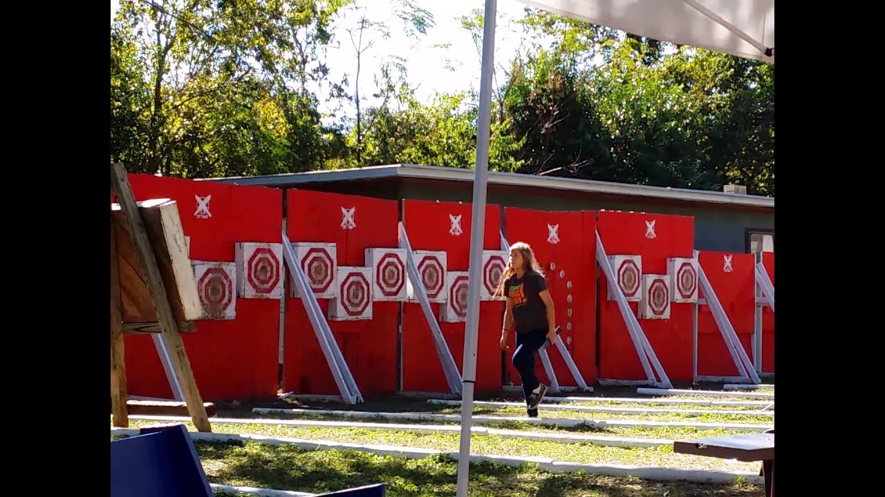 Long distance throw qualifying ikthof Austin2014 - YouTube