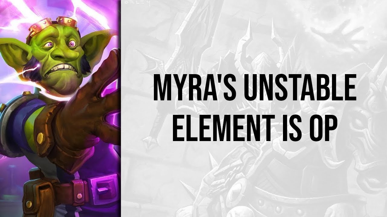 Myra's Unstable Element is OP - YouTube