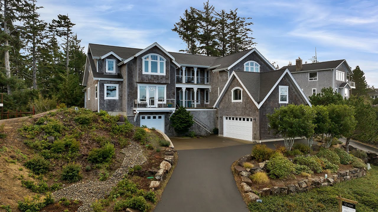 Custom Luxury Oceanview Home in Oceanside Oregon ~ Video of 405 Fall ...