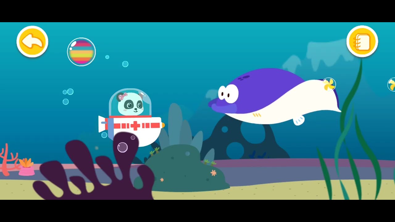 baby panda Ocean 🌊 doctor treatment fish#english video games 💯 - YouTube