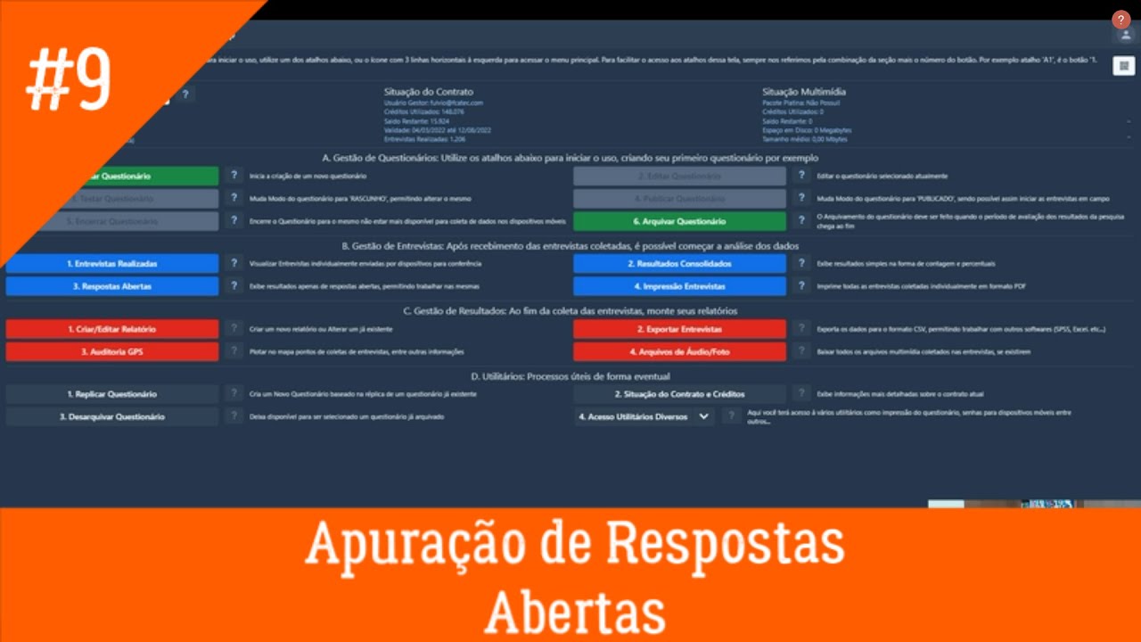 #9. Vídeo Tutorial Siap - Respostas Abertas - YouTube