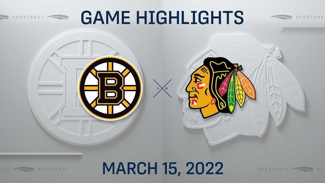 NHL Highlights | Bruins vs. Blackhawks - Mar. 15, 2022 - YouTube