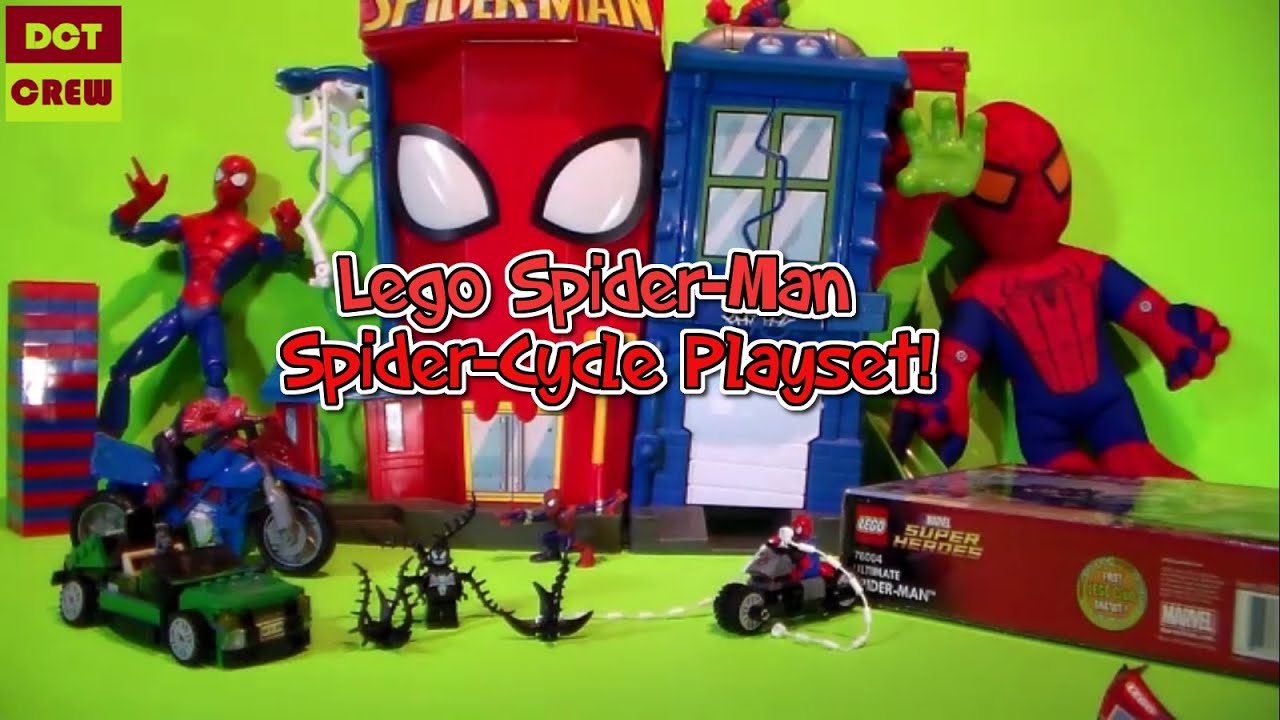Lego Marvel Spider-Man Spider-Cycle Chase Playset Unboxing! - YouTube